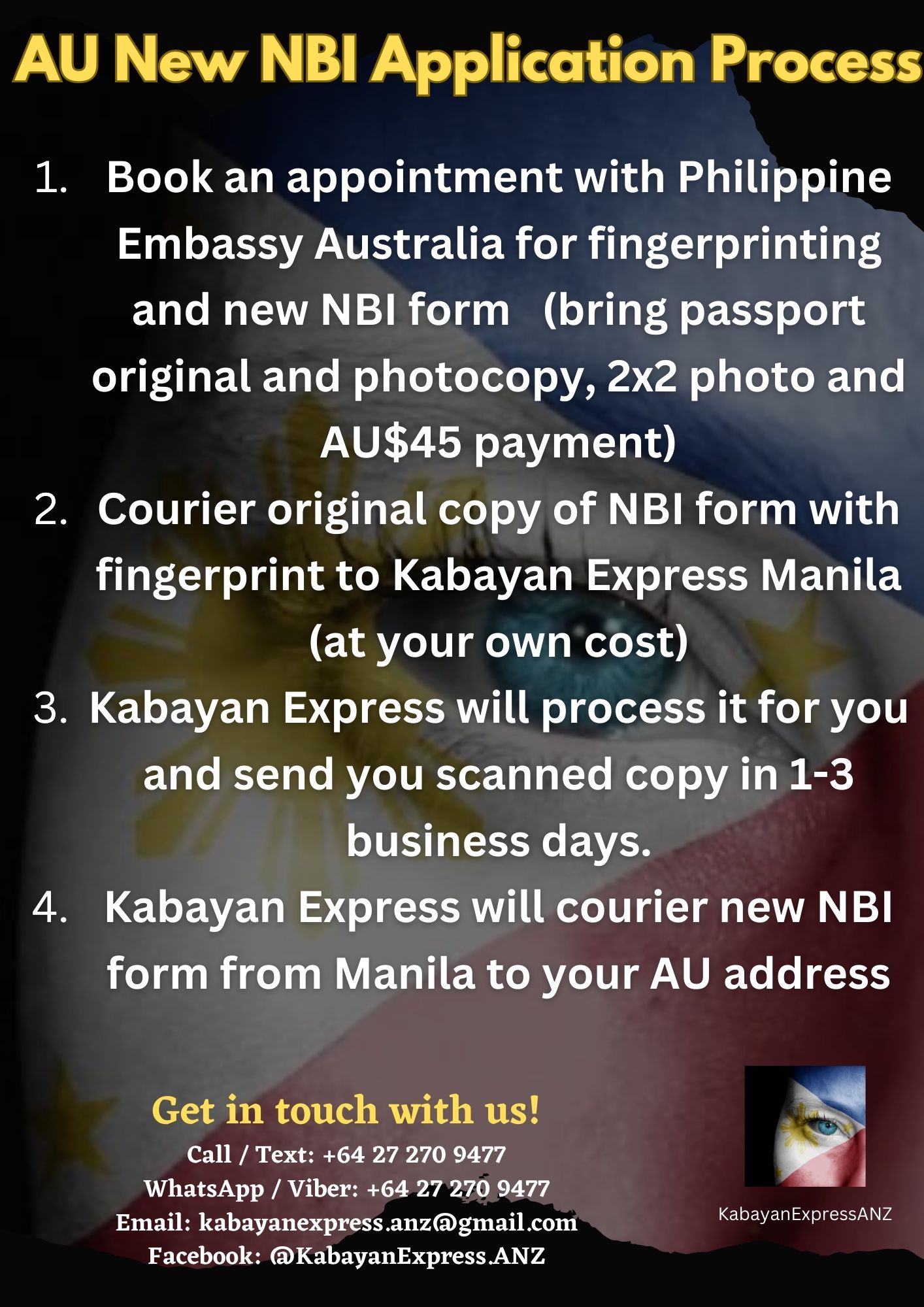 New NBI Application – KABAYAN EXPRESS ANZ