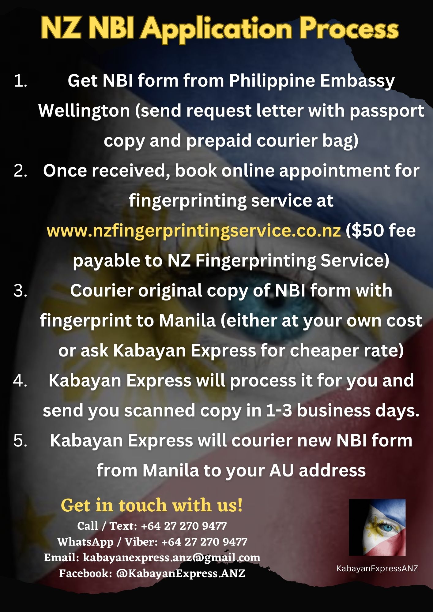 New NBI Application – KABAYAN EXPRESS ANZ